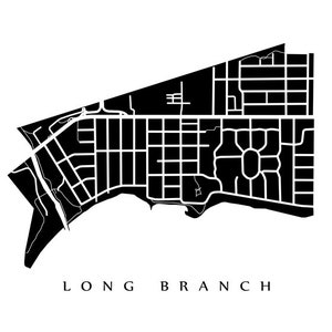 Long Branch Map - Etobicoke, Toronto Neighbourhood Art Print - Etsy