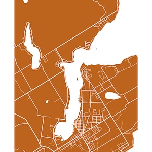Penetanguishene Map Print - Simcoe, Ontario Art - Canada Poster - Etsy