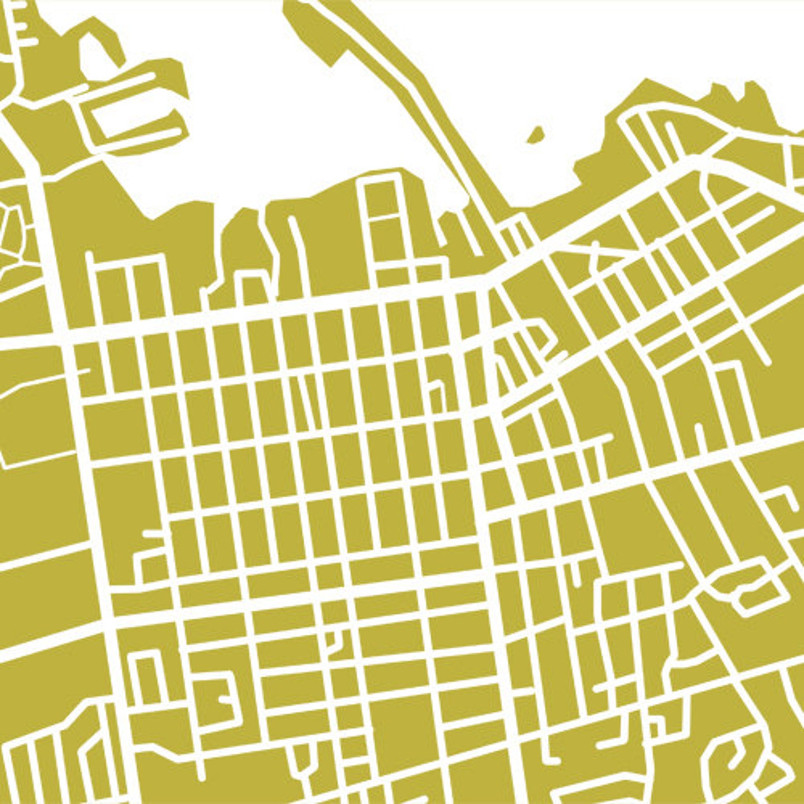 Collingwood Map Print Ontario Art Canada Poster Choose Size and Colour ...