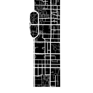 Bay Street Corridor Map - Toronto Neighbourhood Art Print - Etsy