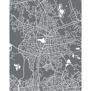 Melrose Map Print - Massachusetts Art Poster - Etsy