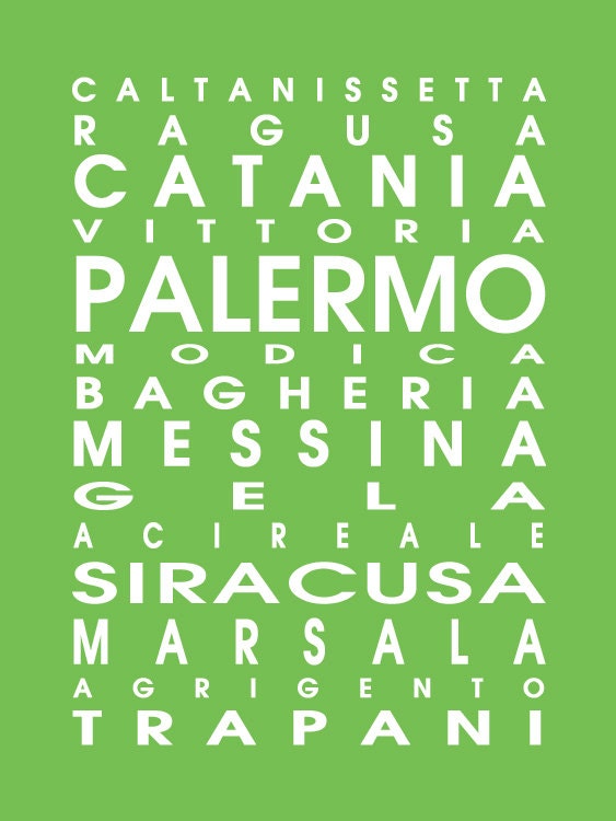 Sicily Italy Bus Roll Sicilia Italia Arte - Etsy