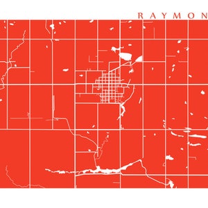 Raymond, Alberta Map Print - Etsy