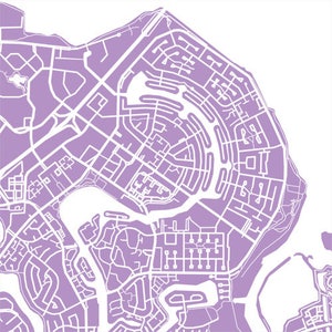 Foster City, CA Map - Bay Area, California Poster Print - Etsy