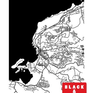 Montego Bay Map Print - Jamaica Poster - Etsy