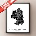Yellow Springs OH City Limits Map Print - Etsy