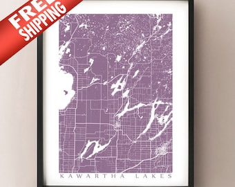Big Rideau Lake Map Rideau Lakes Ontario Print | Etsy