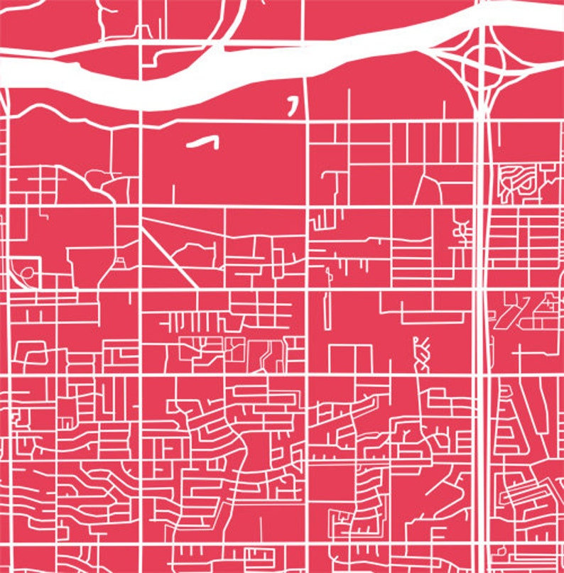 Tempe Map Print, Arizona State Modern Wall Art - Etsy