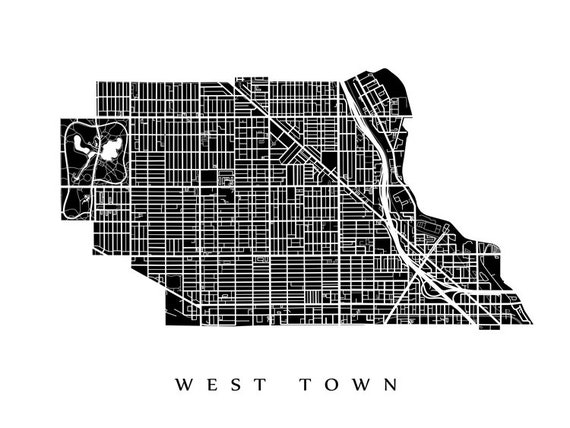West Town Chicago Map