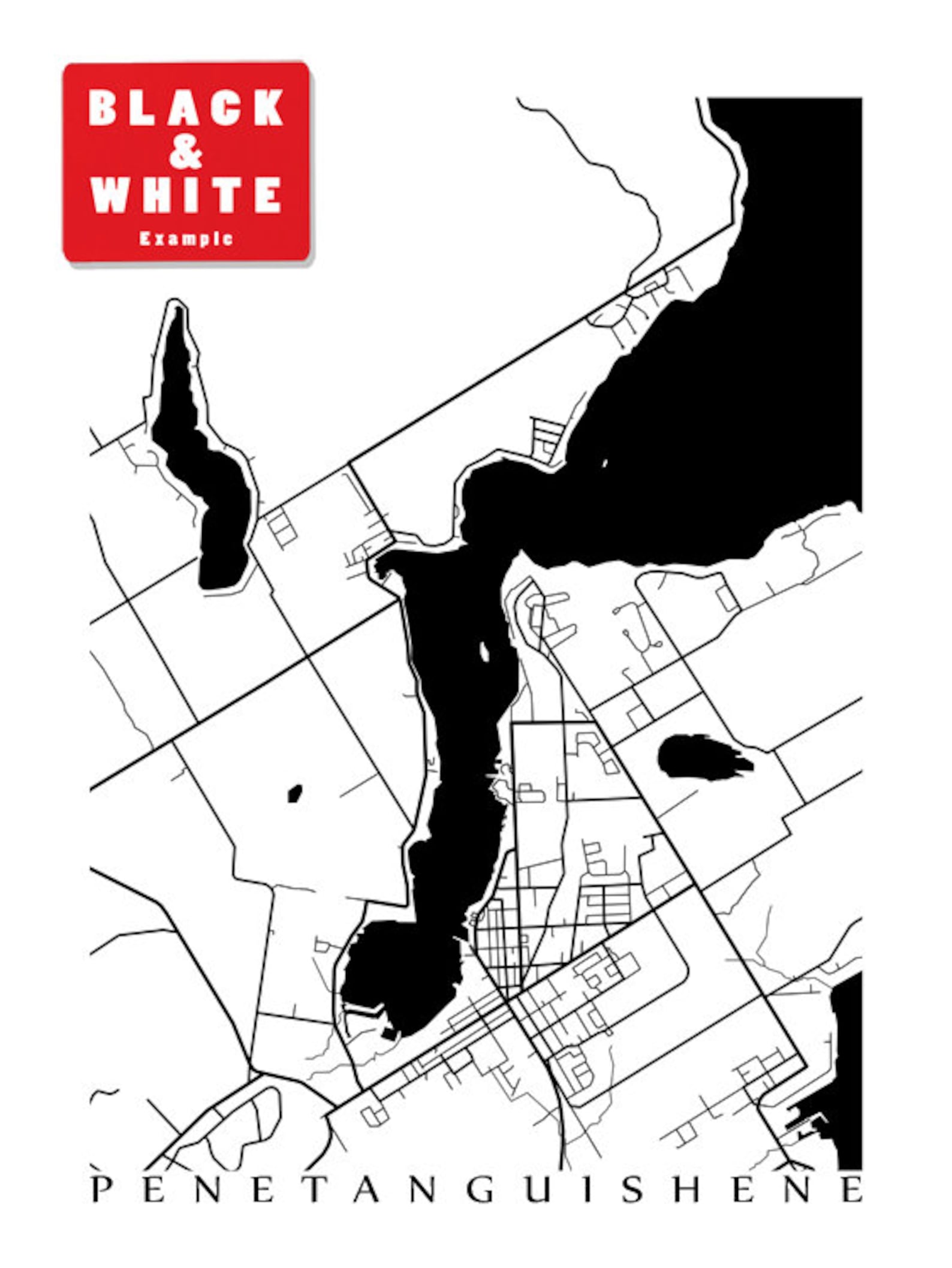 Penetanguishene Map Print Simcoe Ontario Art Canada - Etsy