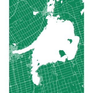 Lake Simcoe, Ontario Map Poster Art Print - Etsy