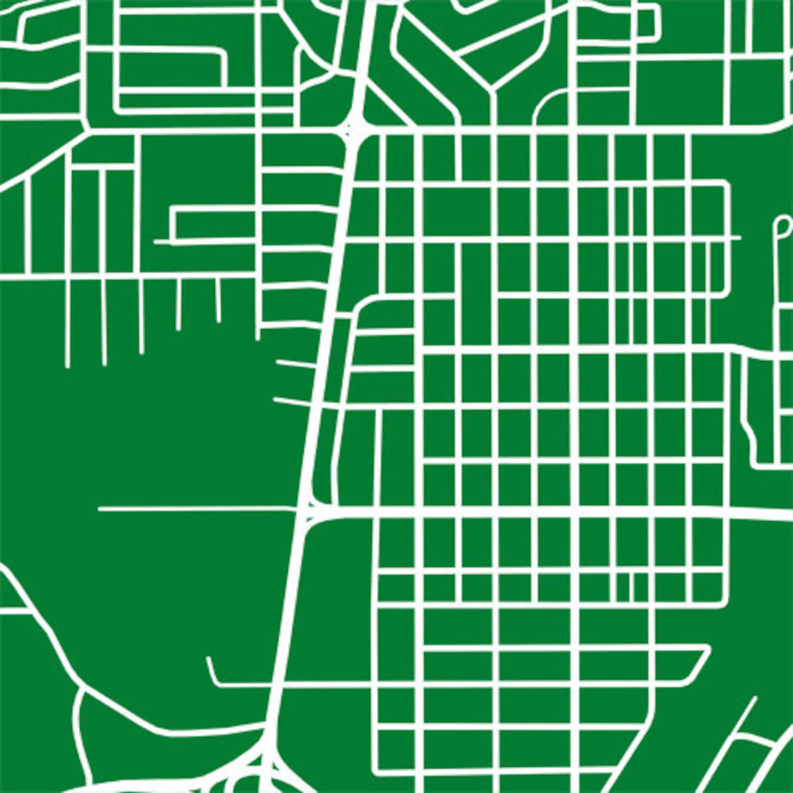 Borger TX Map Print Texas Poster - Etsy