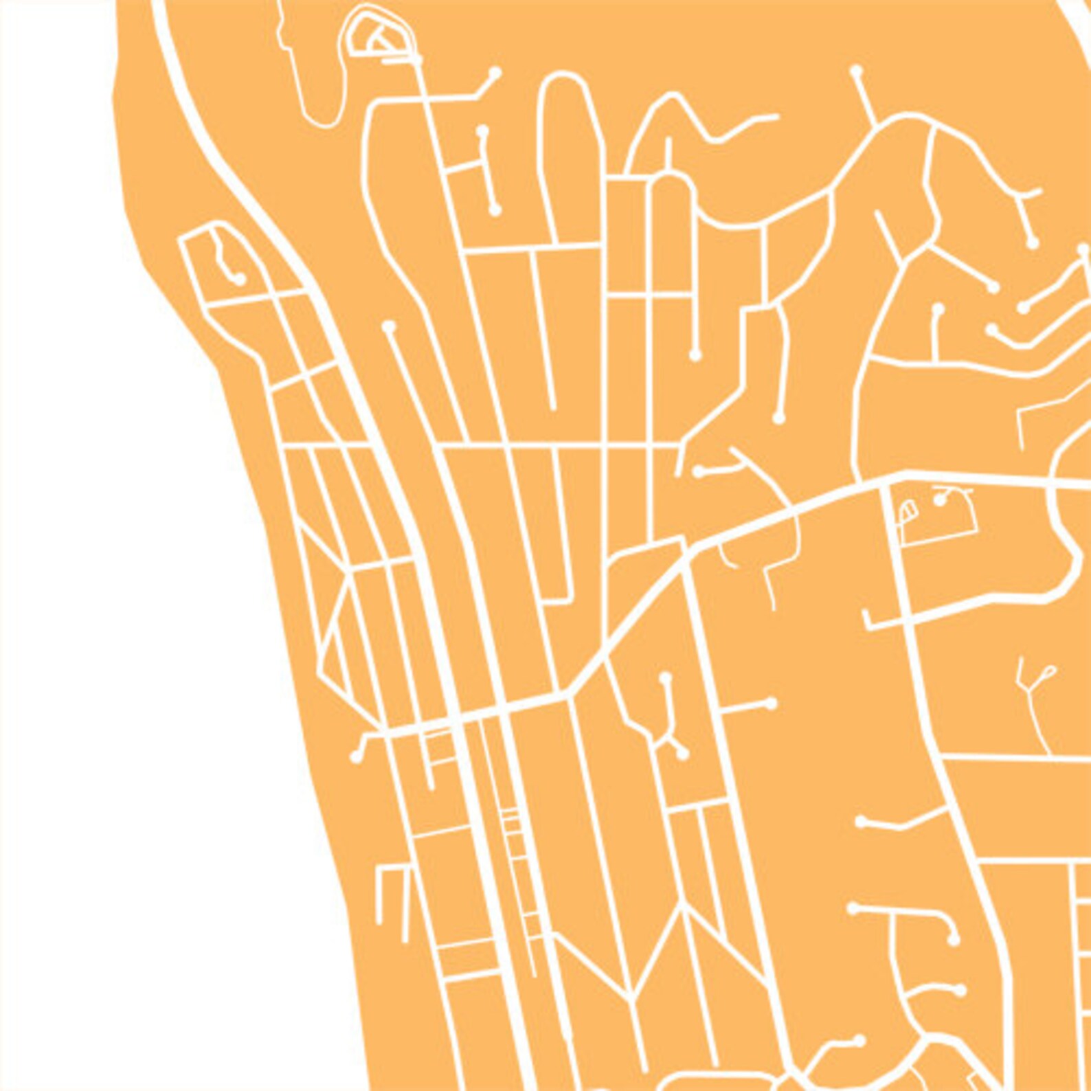 Solana Beach Map - California Poster Print - Etsy