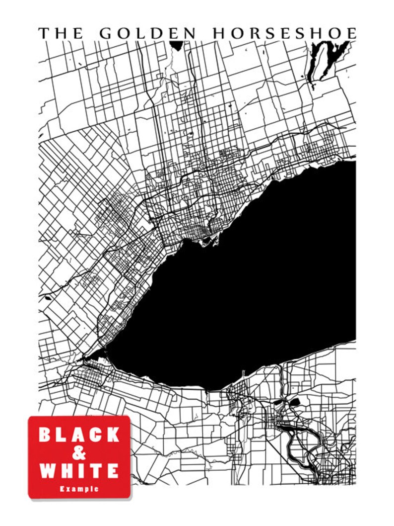 The Golden Horseshoe Greater Toronto Area Map Print - Etsy The Golden Horseshoe Greater Toronto Area Map Print - Etsy