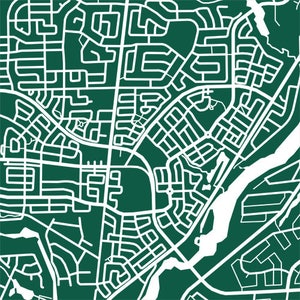 Barrhaven Map Art - Nepean Ottawa, Canada Wall Art - Ontario - Etsy