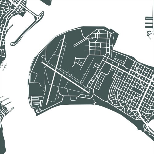 Coronado Map Art California Poster Print Choose Color and | Etsy