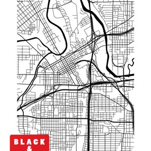 Fort Worth Map Art Print - Choose Your Color and Size - Etsy