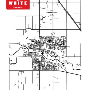 Okotoks, AB Map Print - Foothills County, Alberta - Etsy UK