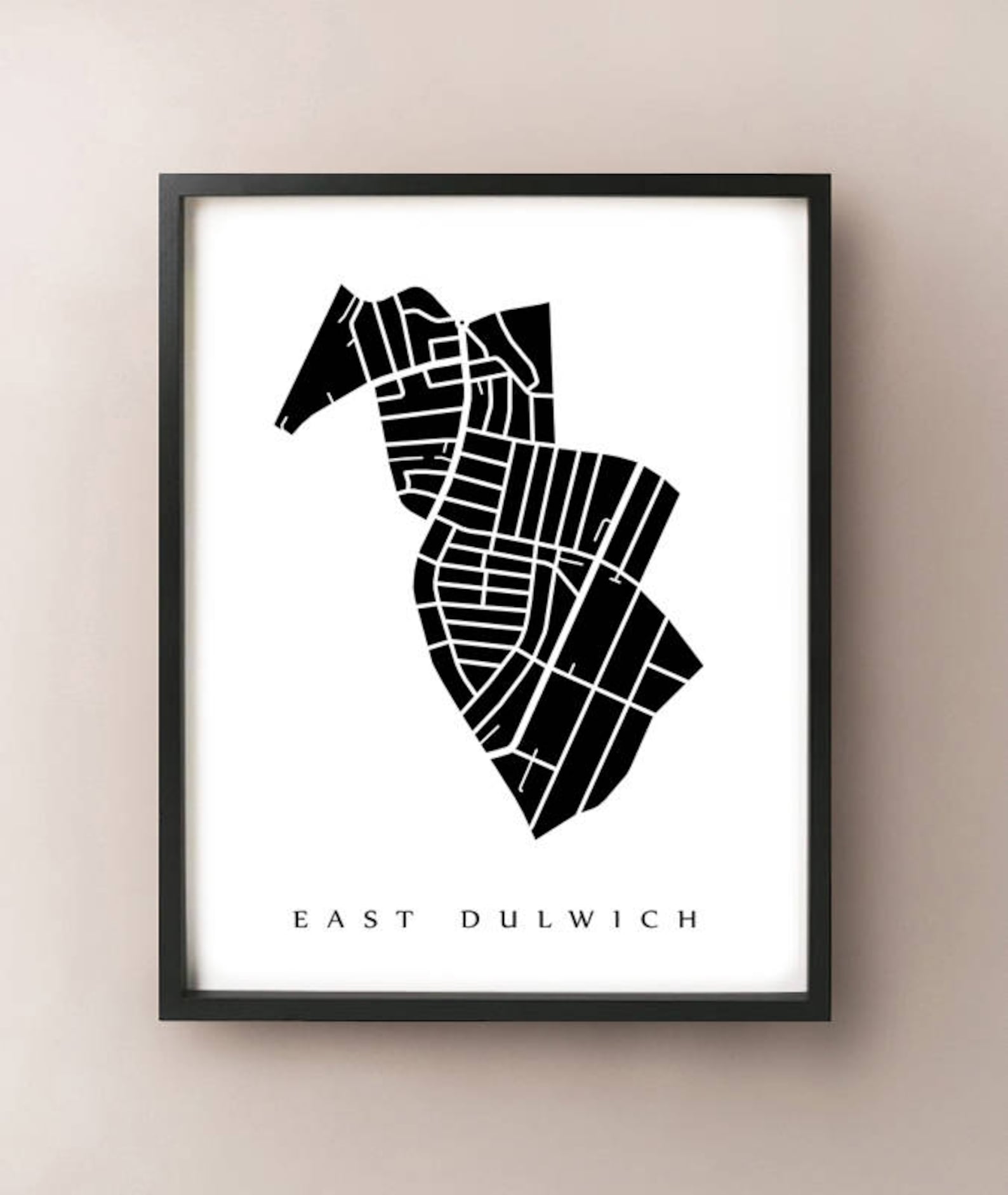 East Dulwich Map - London, England Neighbourhood Art Print - Etsy