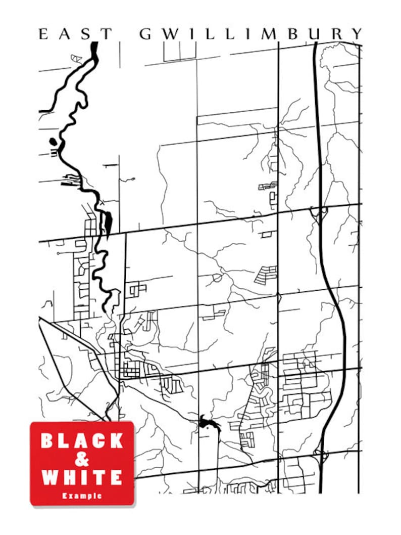East Gwillimbury, ON - Holland Landing Map Print - Etsy