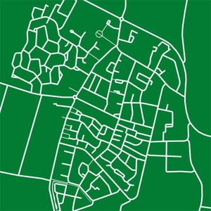 Hoeven Map Print - Netherlands Poster - Etsy