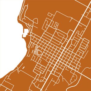 Port Elgin, ON Map - Ontario Poster Art - Etsy