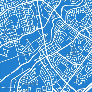 St. Albert Map Print - Alberta Poster - Modern Home Decor - Etsy