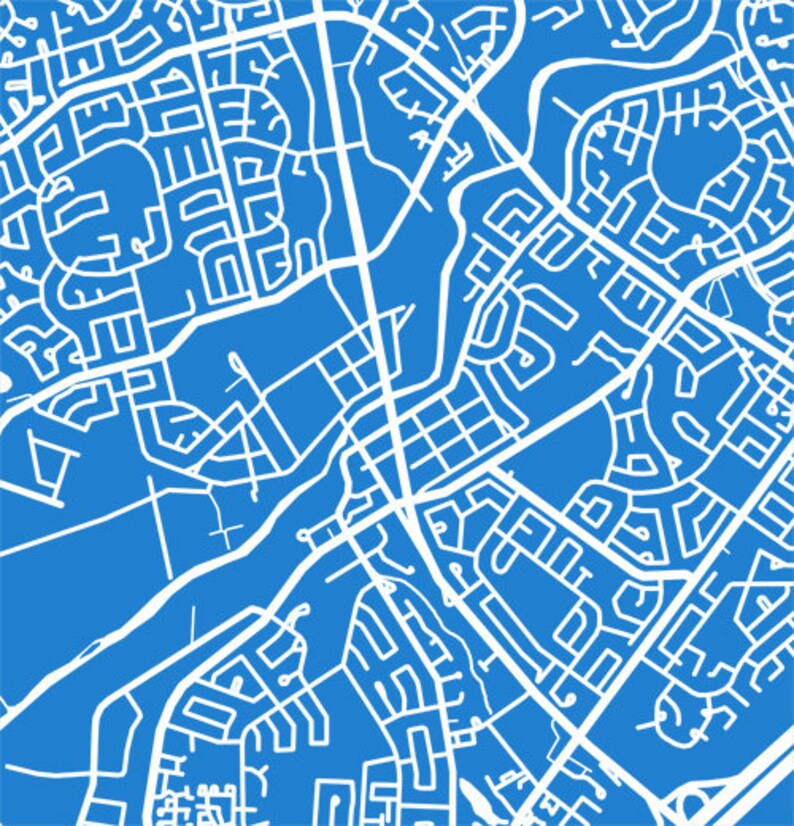 St. Albert Map Print - Alberta Poster - Modern Home Decor - Etsy