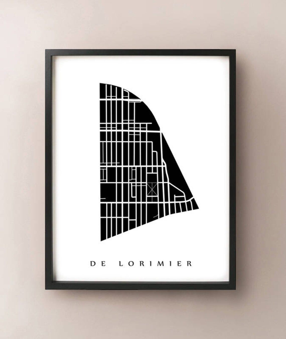 De Lorimier Map Montreal Neighbourhood Art Print - Etsy
