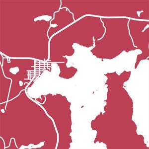 Larder Lake, Timiskaming, Northern Ontario Map Print - Etsy