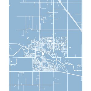 Okotoks, AB Map Print - Foothills County, Alberta - Etsy UK