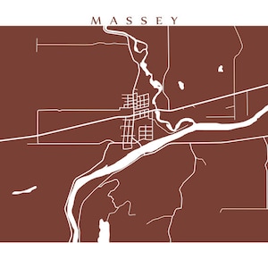 Massey, Northern Ontario Map Print - Etsy