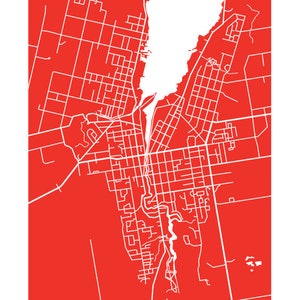 Owen Sound Map Print - Ontario Art - Canada Poster - Choose Size and ...
