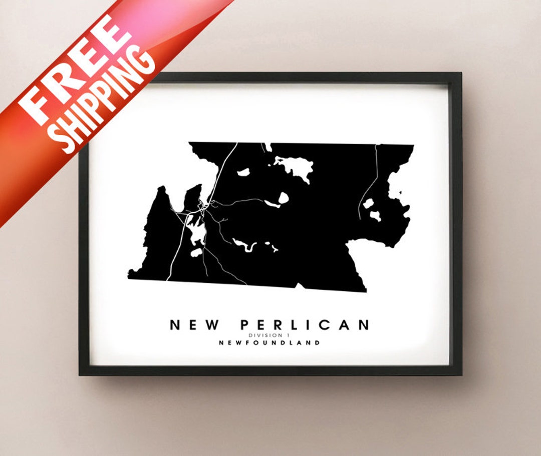 New Perlican, NL - City Limits Map Print - Etsy