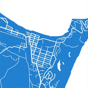 Byron Bay Map Print - Australia Poster Art - Etsy