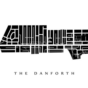 The Danforth Map - Toronto Neighbourhood Art Print - Etsy Canada