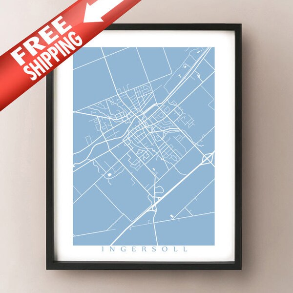 Ingersoll Map Print - Etsy Canada