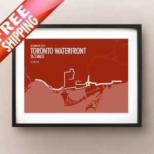 Toronto Waterfront Marathon Print 2019 - Etsy