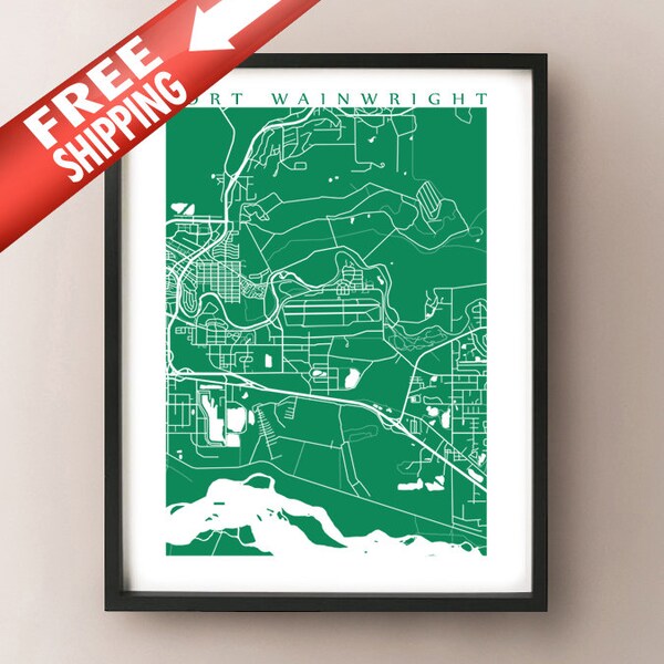 Fort Wainwright Map - Etsy
