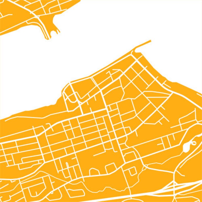 Campbellton Map - New Brunswick Art Poster - Etsy