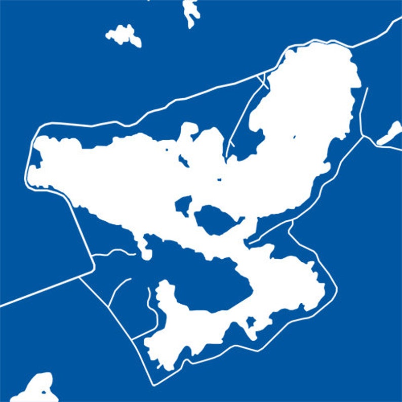 Steenburg Lake Map Print Limerick Ontario Art Poster - Etsy