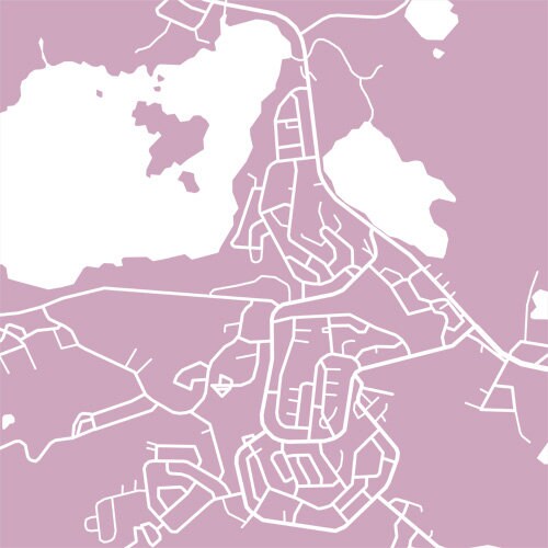 Elliot Lake Map Print Ontario poster art | Etsy