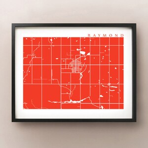 Raymond, Alberta Map Print - Etsy