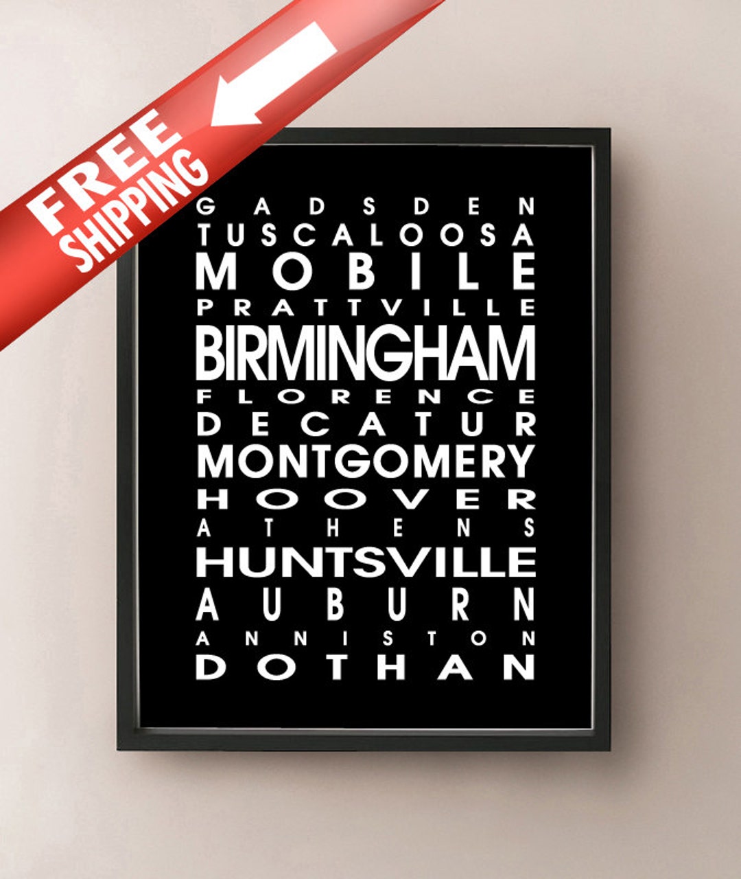 Alabama Bus Roll AL Poster - Etsy