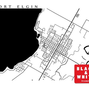 Port Elgin, ON Map - Ontario Poster Art - Etsy