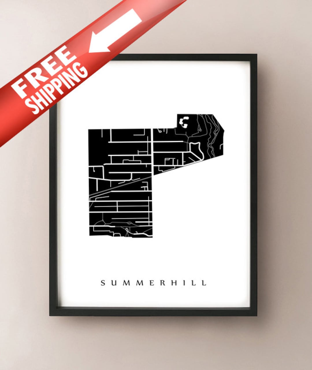 Summerhill Map - Toronto Neighbourhood Art Print - Etsy