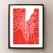 Owen Sound Map Print - Ontario Art - Canada Poster - Choose Size and ...