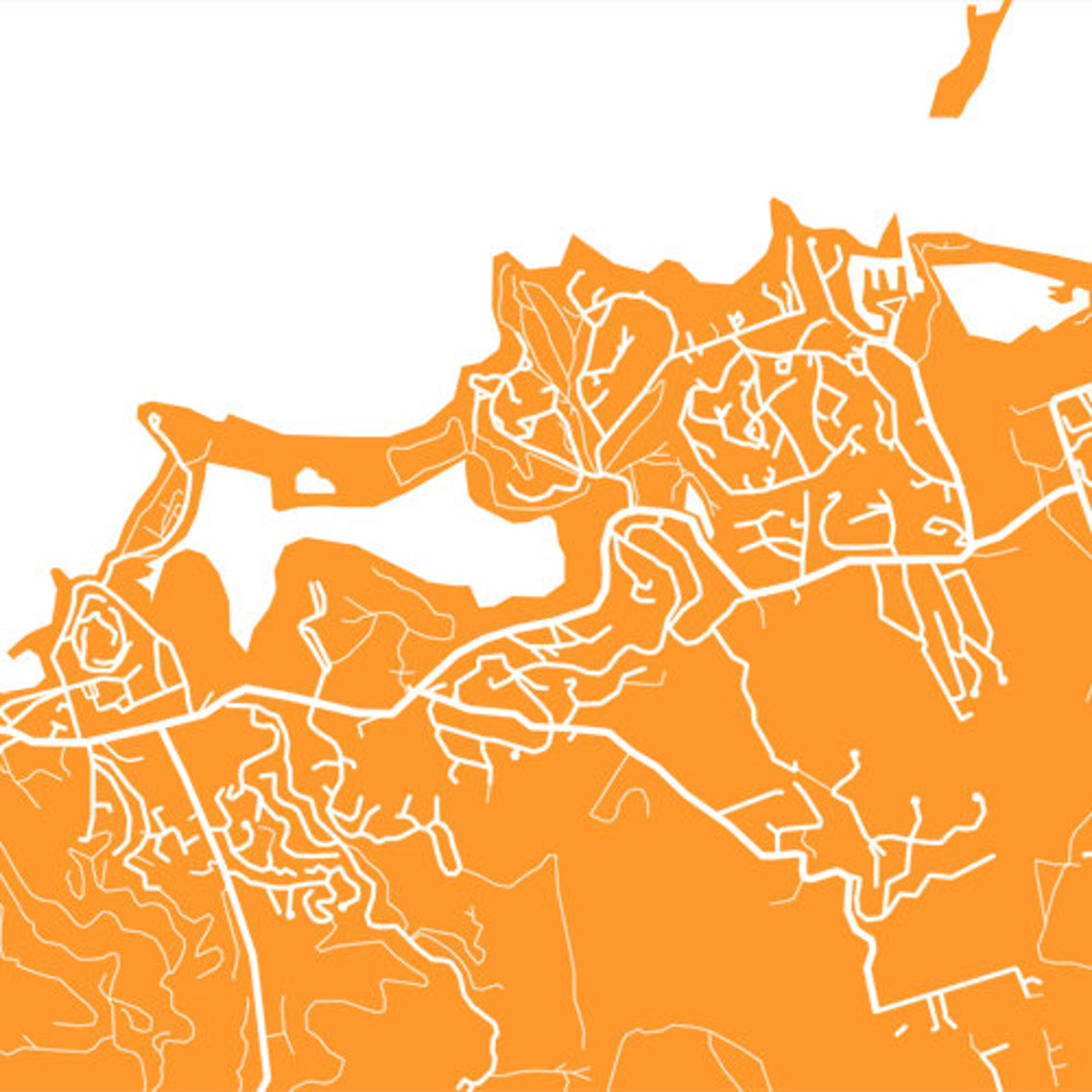 St Croix Map U.S. Virgin Islands Poster Choose Color and | Etsy