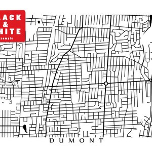 Dumont, NJ Map Art - New Jersey Poster Print - Etsy