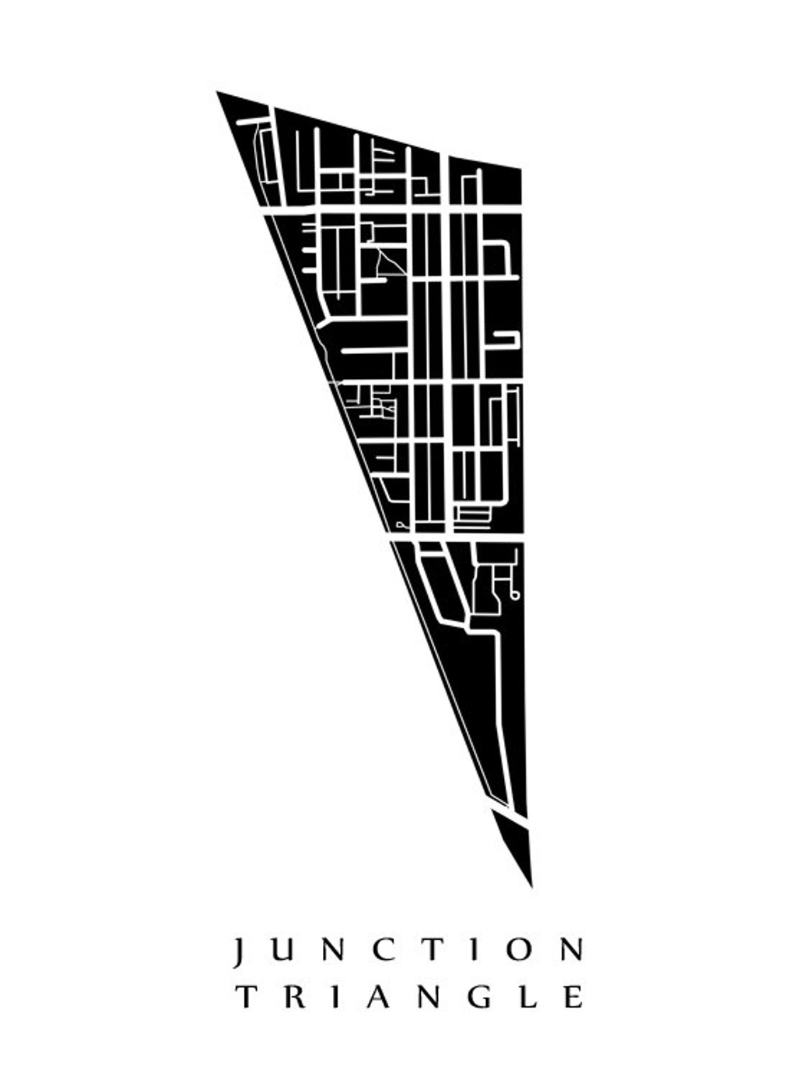 Junction Triangle Map Toronto Neighbourhood Art Print | Etsy